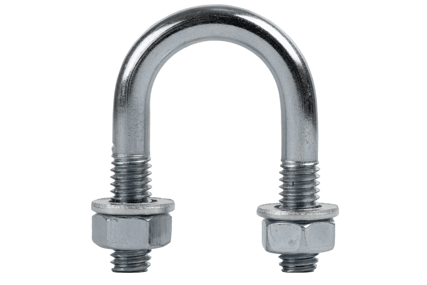 Collier/U-BOULON galvanisé type B avec écrous et rondelles M6 x 18 (3/8 ...