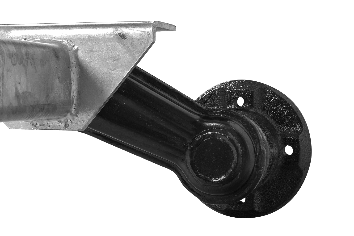 Essieu non freiné KNOTT VG7-L pour remorque 750kg 1070mm 1370mm 4x100 ...