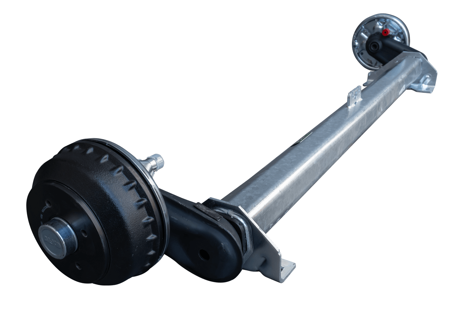 Essieu freiné AL-KO COMPACT pour remorque / dépanneuse 1350kg 1200mm 1650mm 4x100 - UNITRAILER