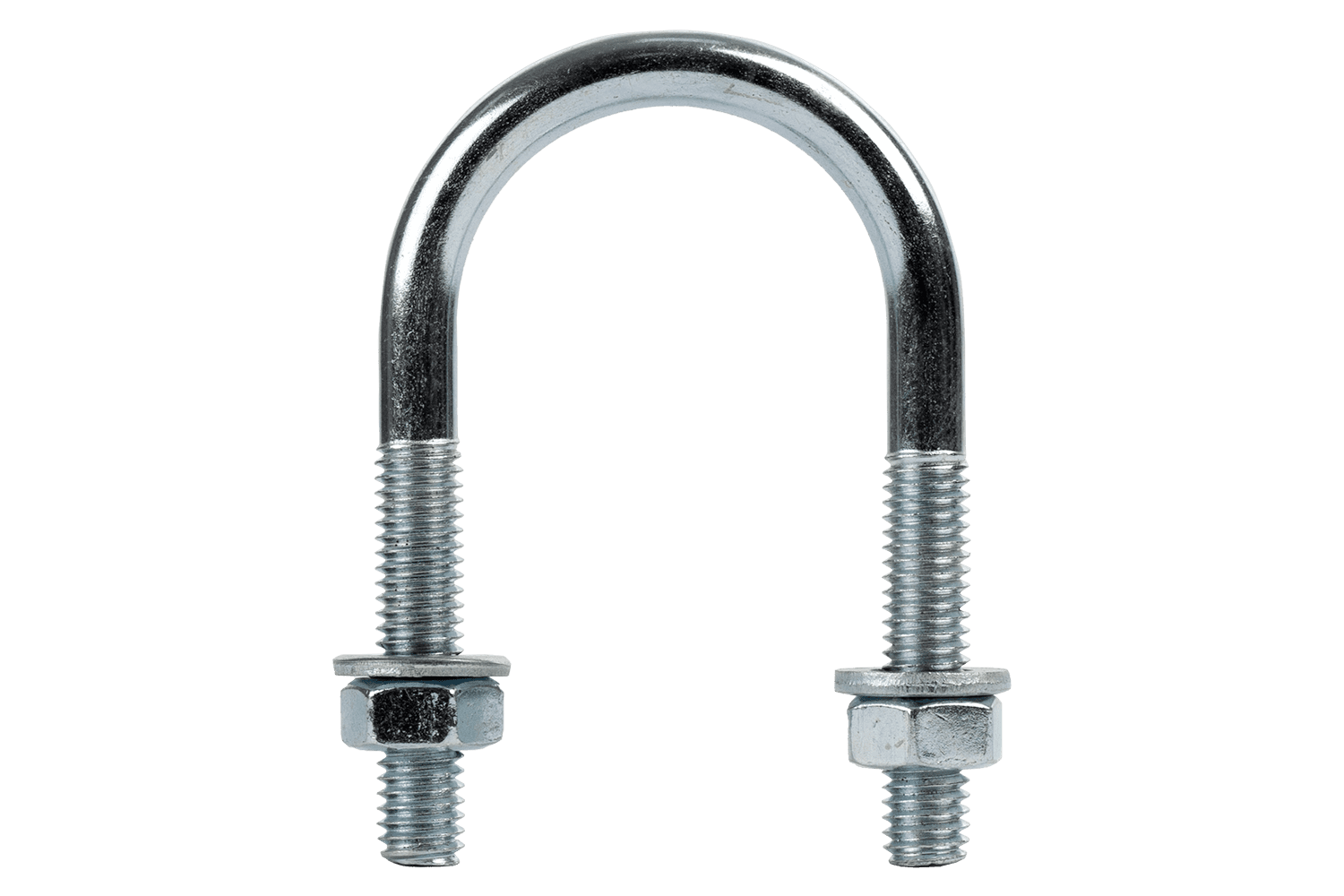 U-boulon galvanisé type B avec écrous et rondelles M6 x 28 (3/4 ...